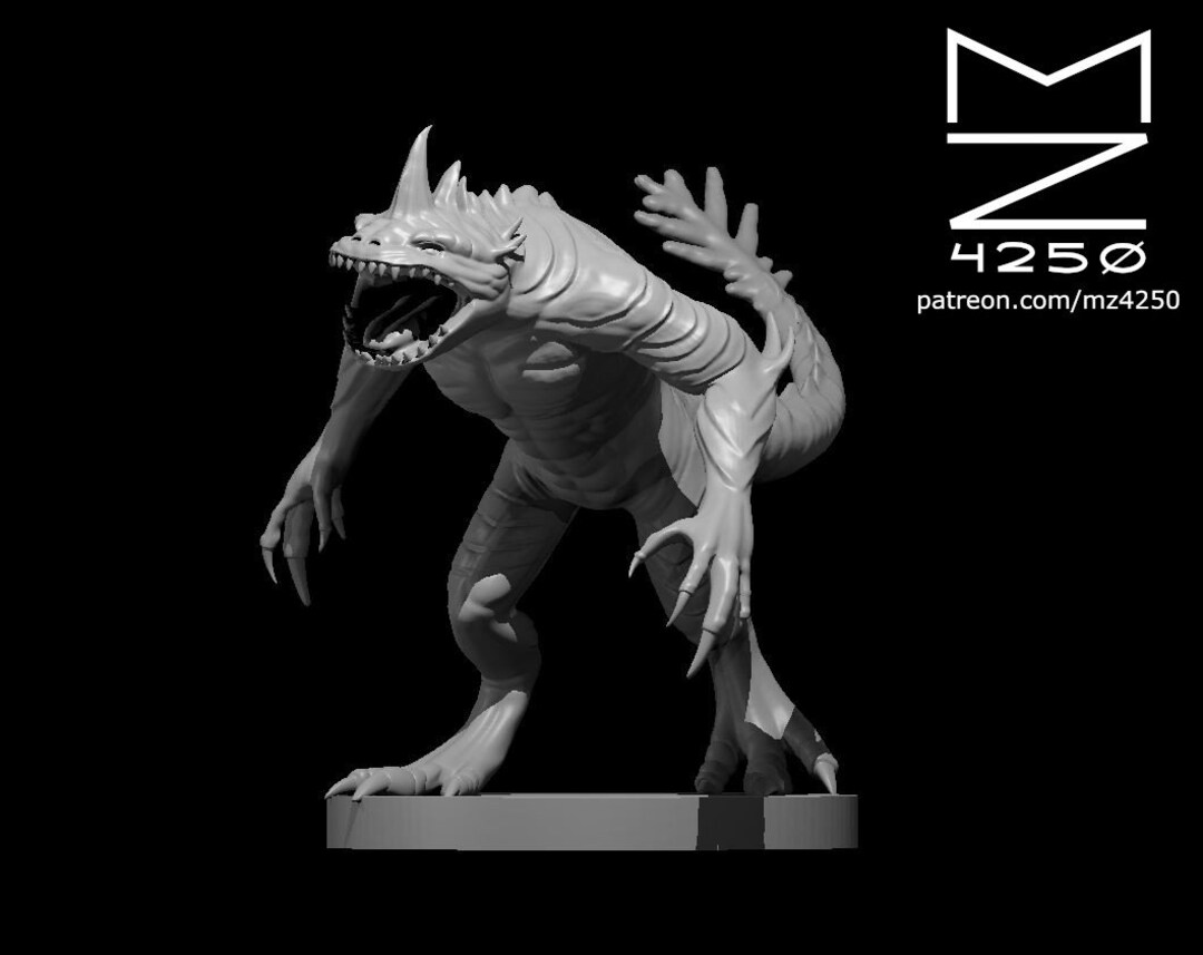 Troglodyte Medium Humanoid Miniature - MZ4250 - D&D 5e - Dungeons and ...