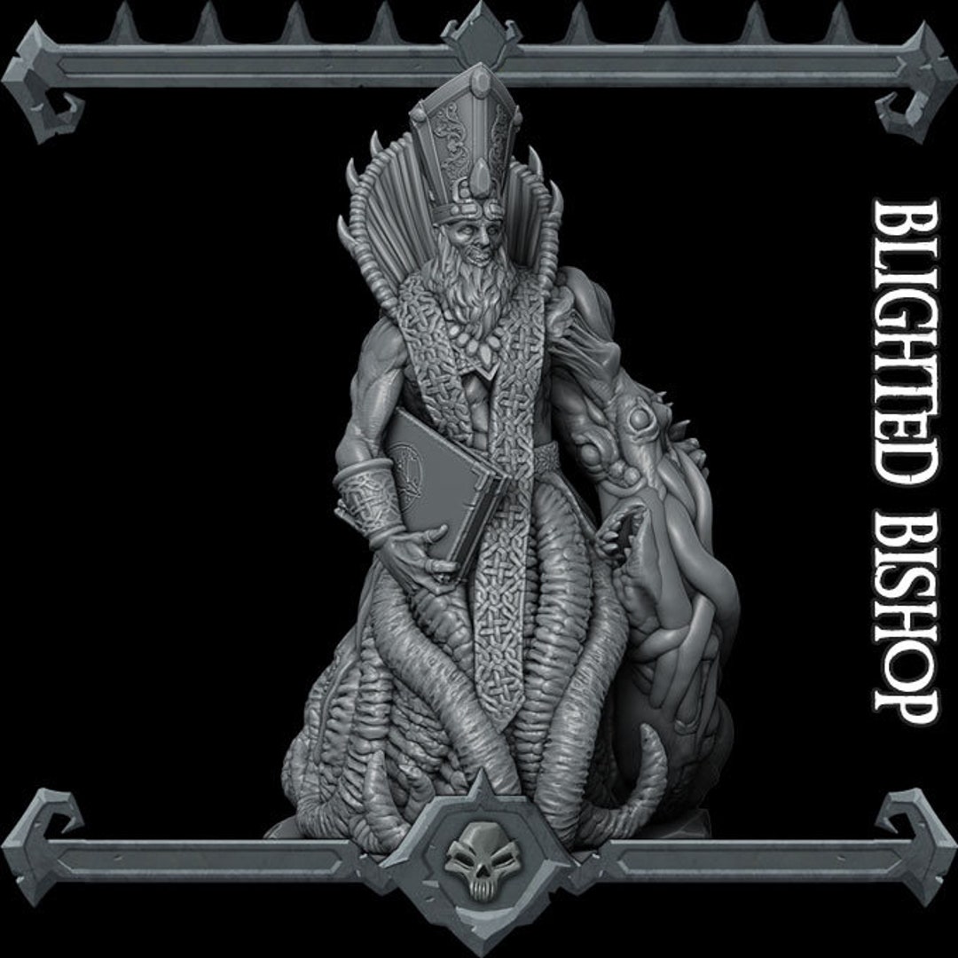 Blighted Bishop Miniature - Rocket Pig Games - D&D 5e - Dungeons and ...