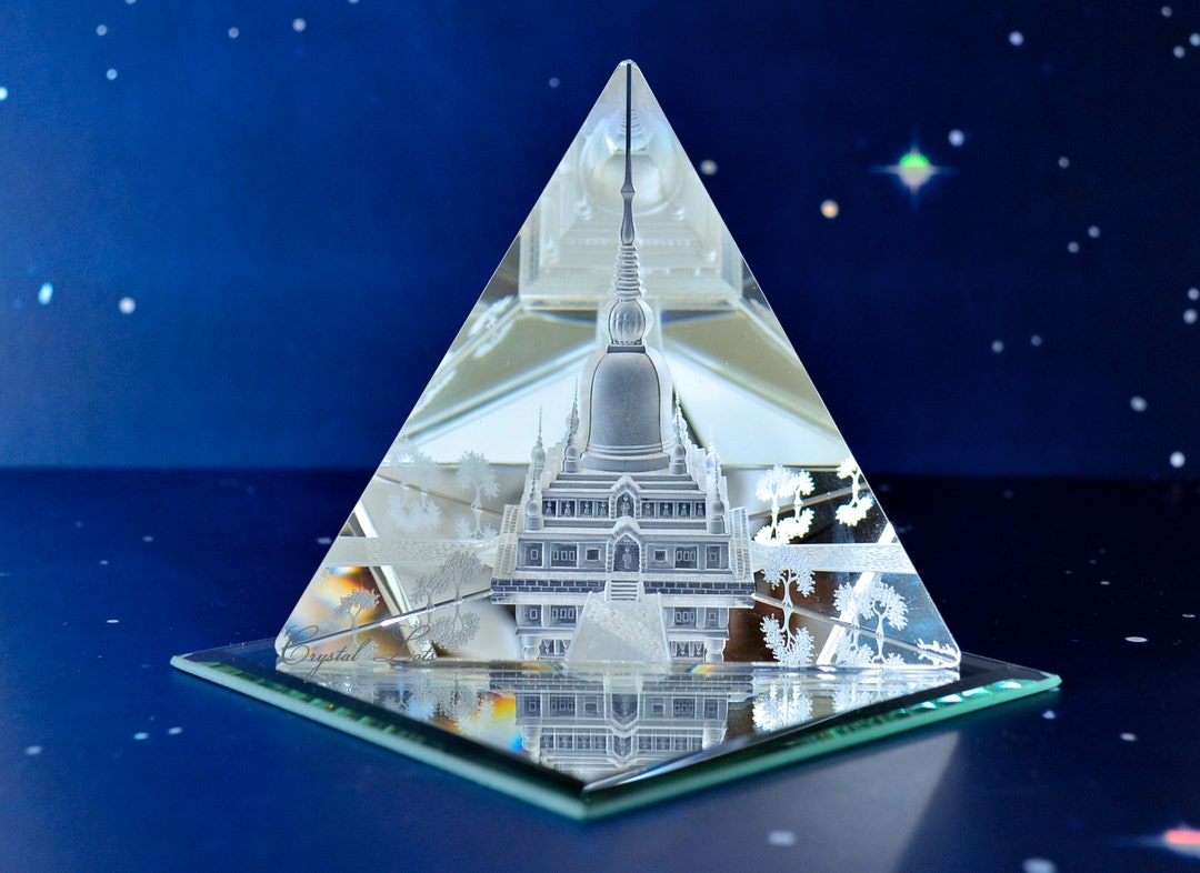 Steinbach Optical Crystal Asian Temple Architecture Crystal Glass Brand ...