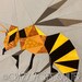 Geometric Honey Bee Foundation Paper Pieced Quilt Pattern Block From ...