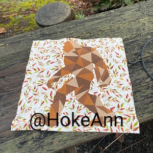 Geometric Sasquatch Foundation Paper Pieced Quilt Pattern Block From ...