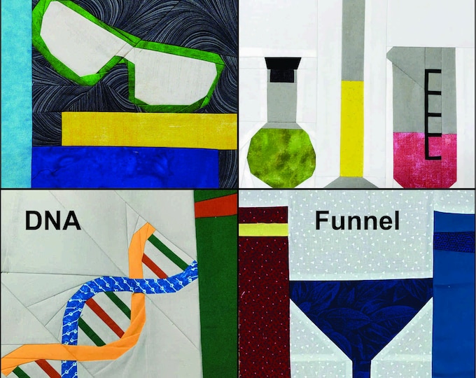 Helix Quilt Pattern or KIT by Flying Parrot Quilts DNA paper Pieced - Etsy