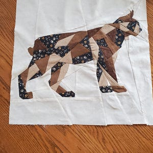 Geometric Bobcat Foundation Paper Pieced Quilt Pattern Block From the ...