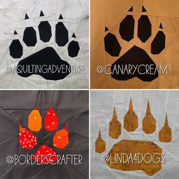 Huella De Pata De Oso Negro