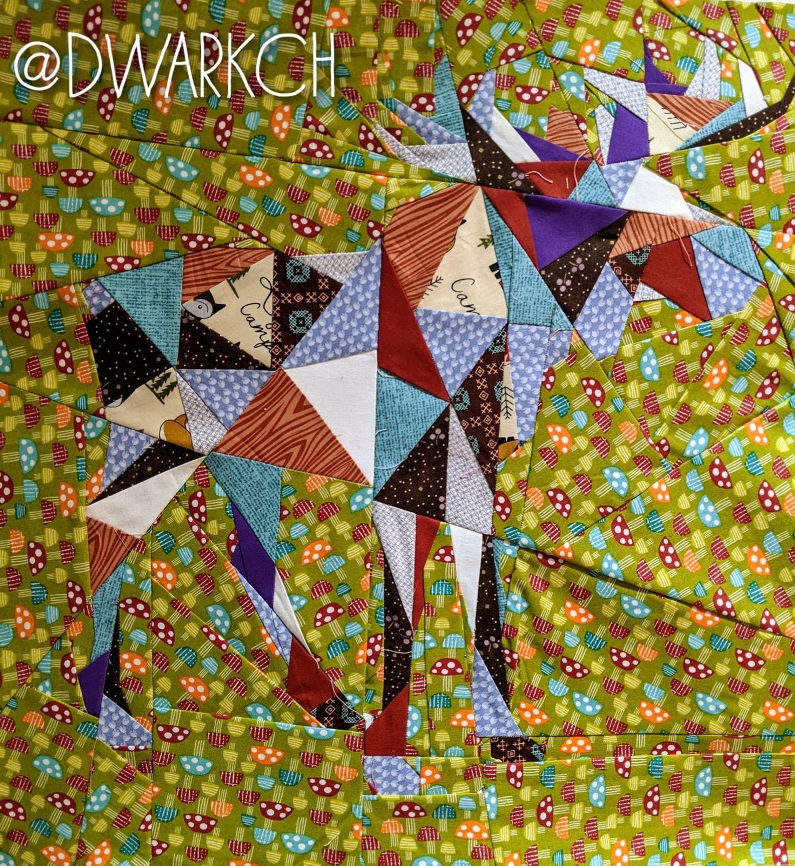 Geometric Moose Foundation Paper Pieced Quilt Pattern Block - Etsy