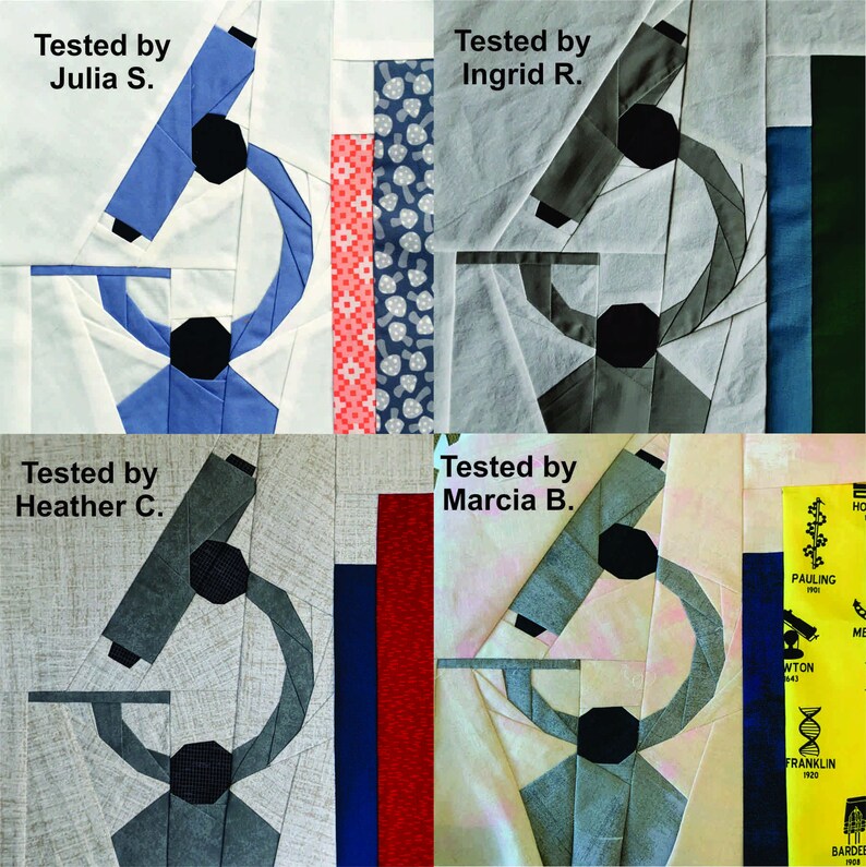 Science Bookcase Foundation Paper Pieced Quilt Block Patterns: - Etsy