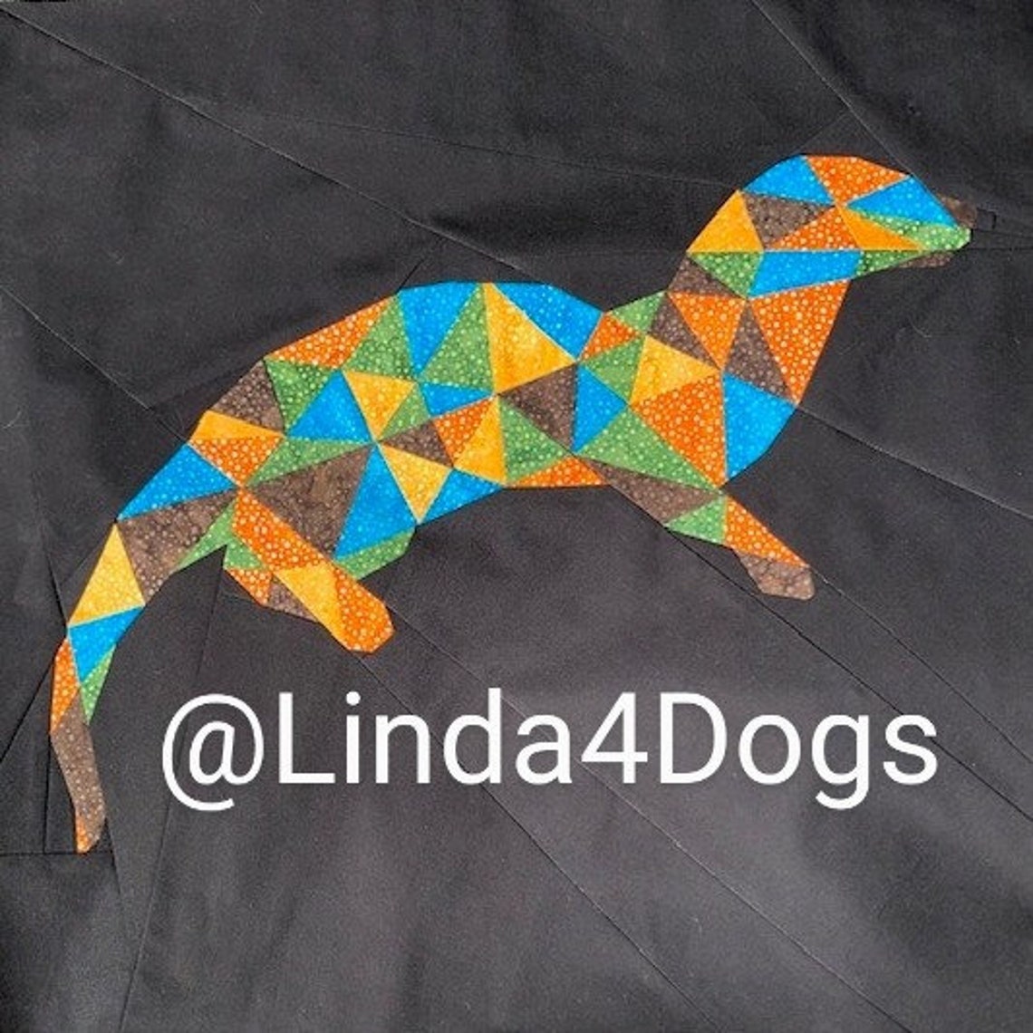 Geometric Otter Foundation Paper Pieced Quilt Pattern Block | Etsy