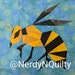 Geometric Honey Bee Foundation Paper Pieced Quilt Pattern Block From ...