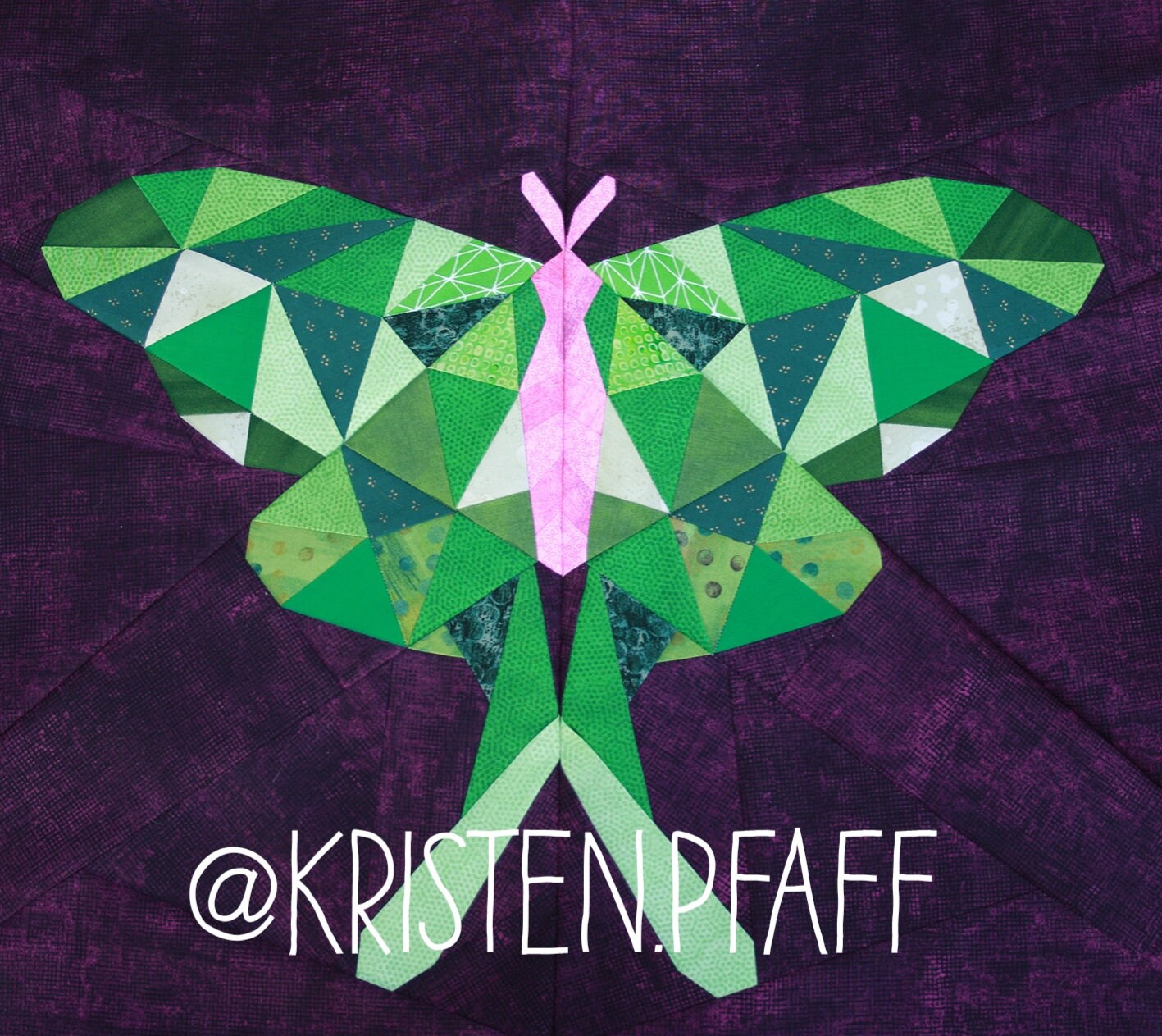 Geometric Luna Moth Foundation Paper Pieced Quilt Pattern - Etsy