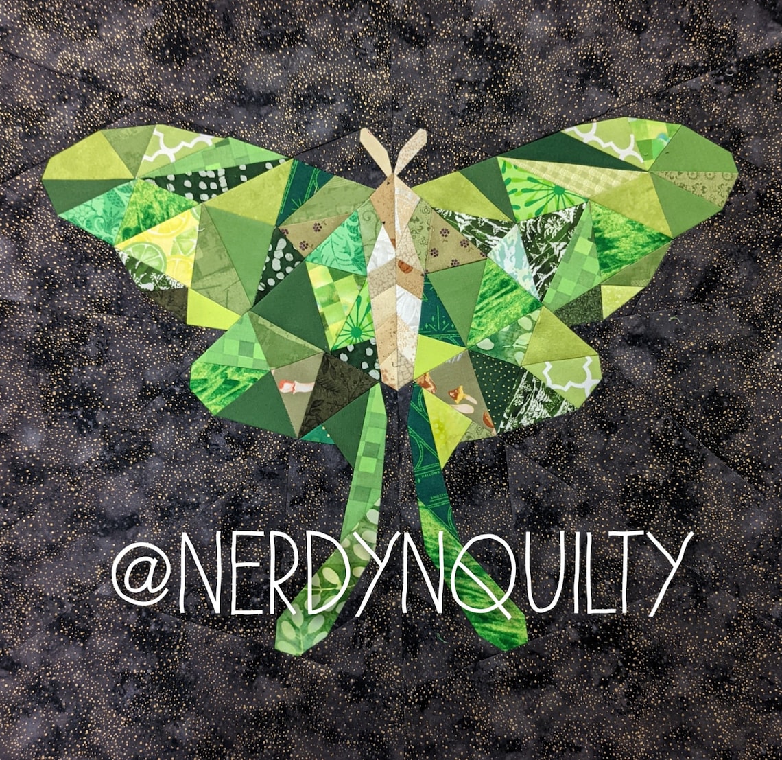Geometric Luna Moth Foundation Paper Pieced Quilt Pattern - Etsy