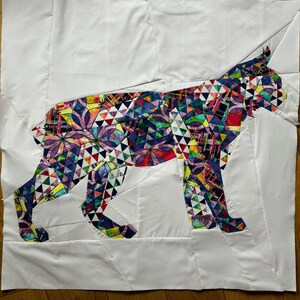 Geometric Bobcat Foundation Paper Pieced Quilt Pattern Block From the ...