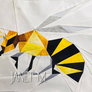Geometric Honey Bee Foundation Paper Pieced Quilt Pattern Block From ...