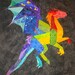 Flying Dragon Foundation Paper Pieced Quilt Pattern Block Fantasy Book ...