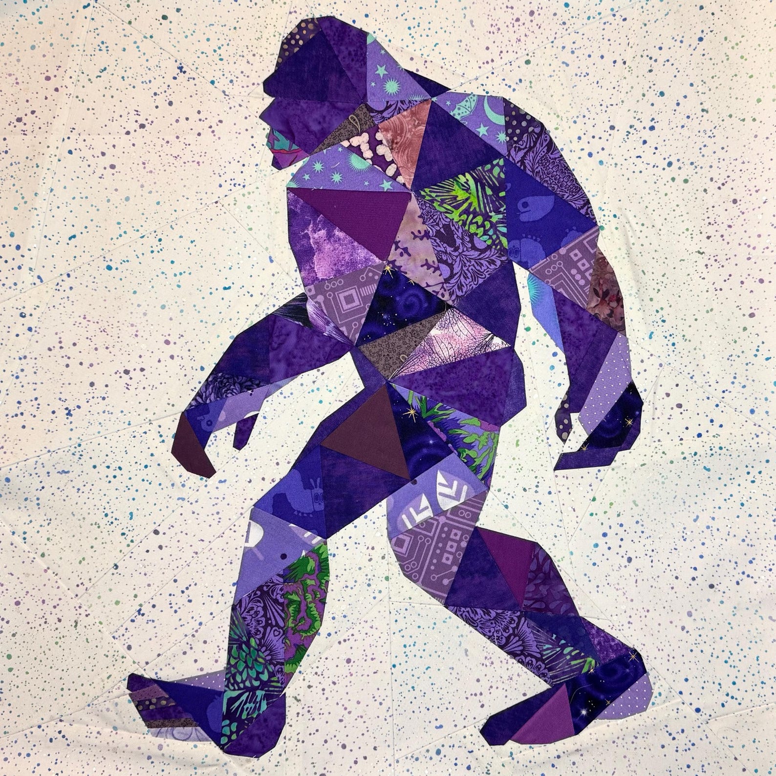 Geometric Sasquatch Foundation Paper Pieced Quilt Pattern Block From ...