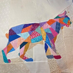 Geometric Bobcat Foundation Paper Pieced Quilt Pattern Block From the ...