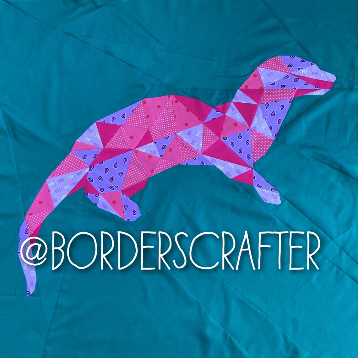 Geometric Otter Foundation Paper Pieced Quilt Pattern Block | Etsy