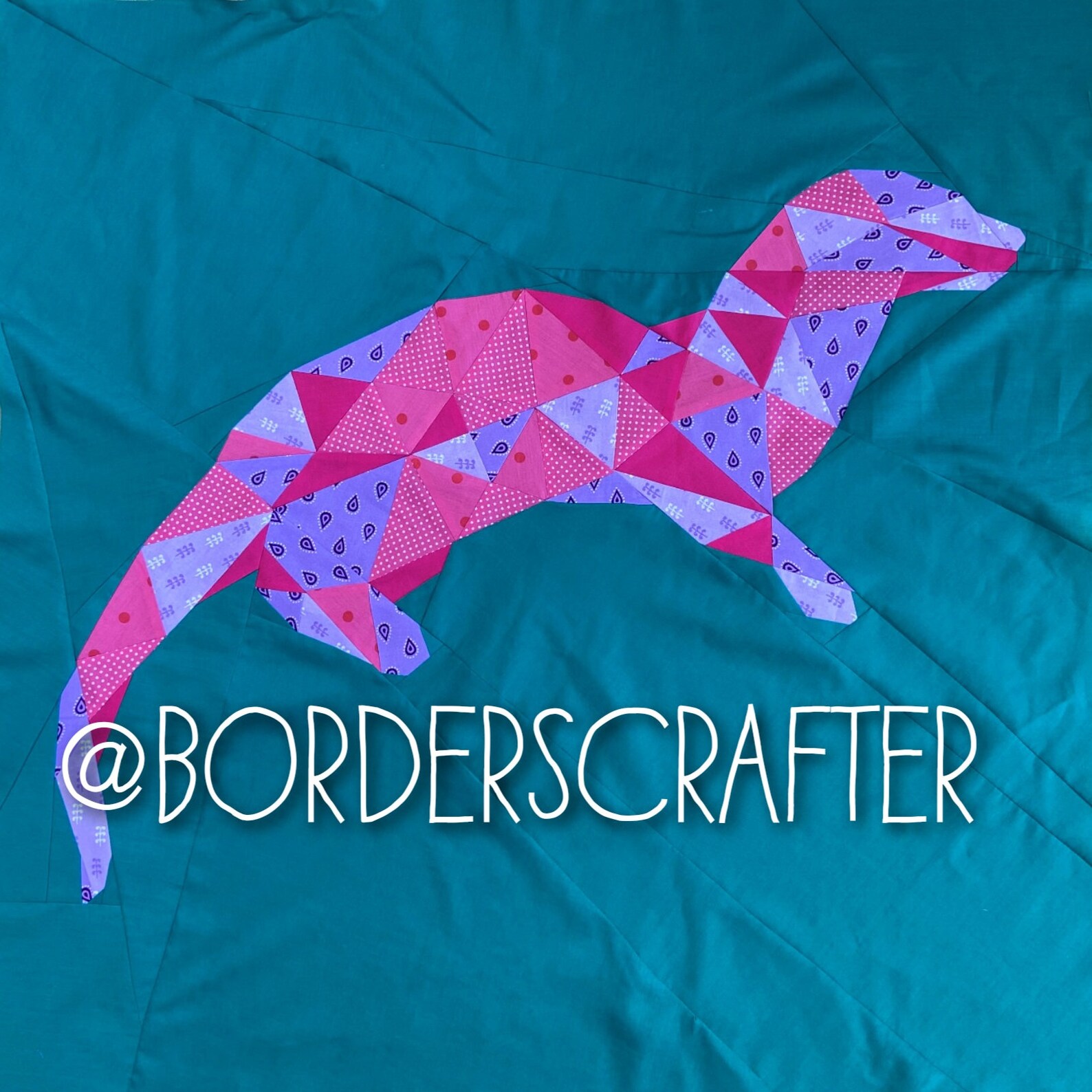 Geometric Otter Foundation Paper Pieced Quilt Pattern Block From the ...