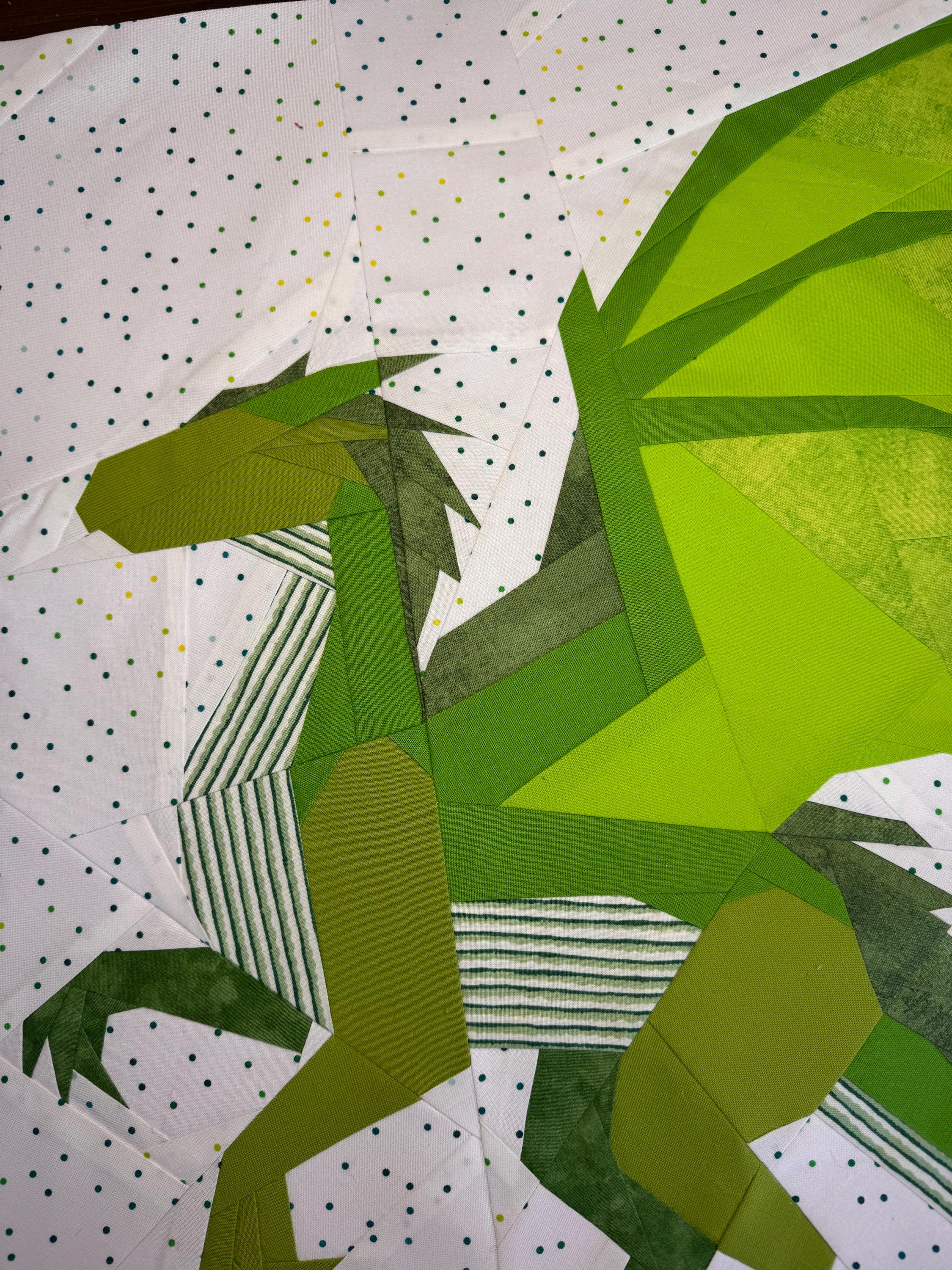 Flying Dragon Foundation Paper Pieced Quilt Pattern Block Fantasy Book ...