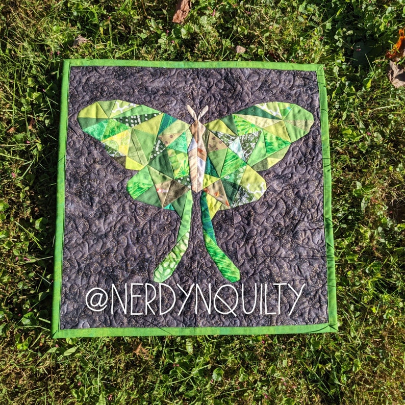 Geometric Luna Moth Foundation Paper Pieced Quilt Pattern - Etsy