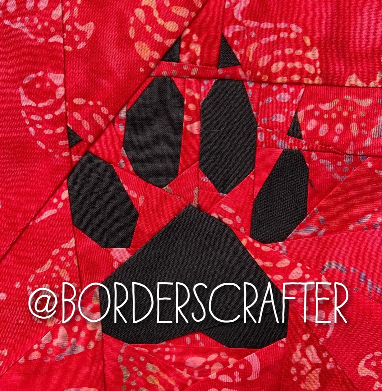 Wolf Print Foundation Paper Pieced Quilt Pattern Block From | Etsy