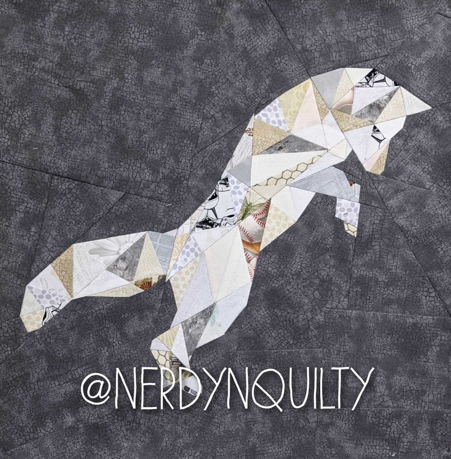 Geometric Fox Foundation Paper Pieced Quilt Pattern Block From the ...
