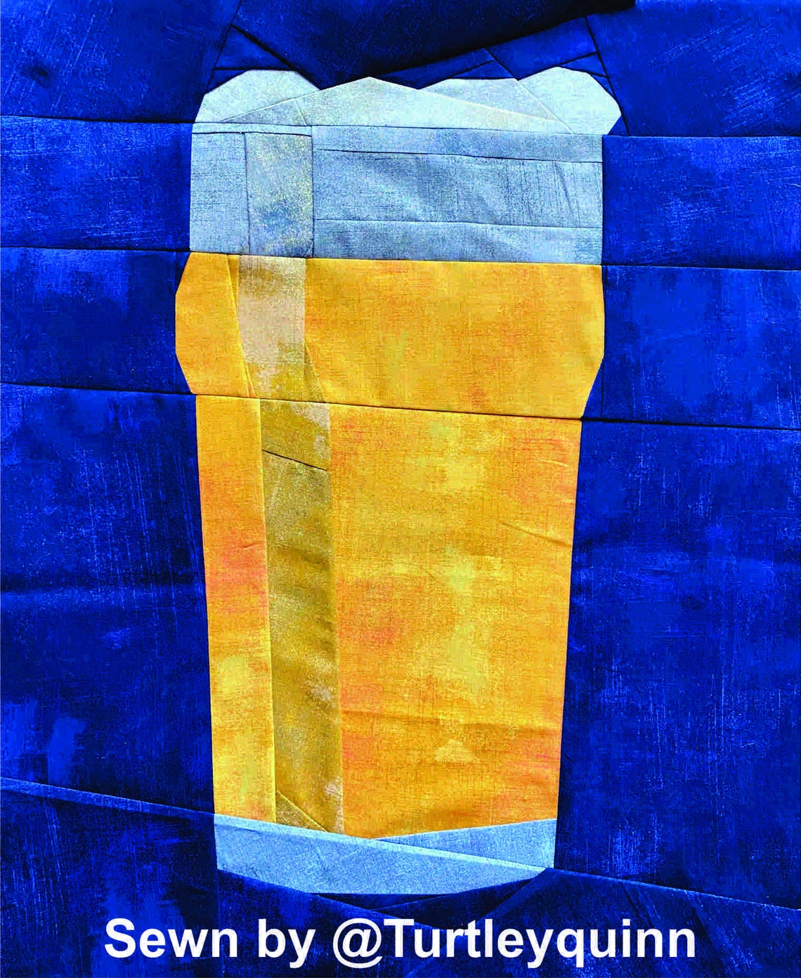 Beer Pint Glass Paper Pieced Quilt Pattern Block - Etsy