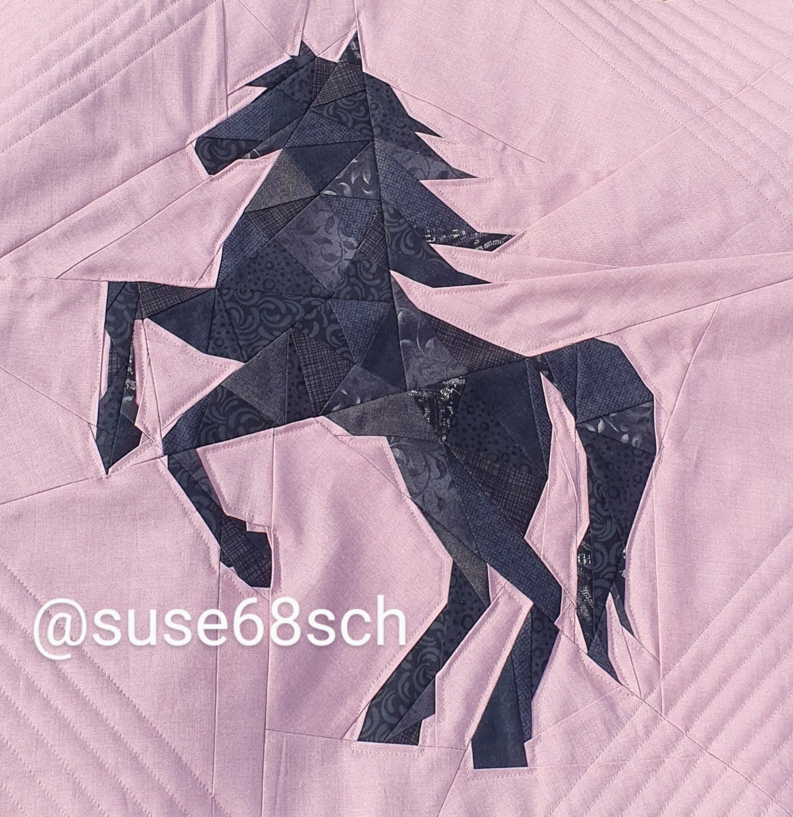Geometric Horse Foundation Paper Pieced Quilt Pattern Block From the ...