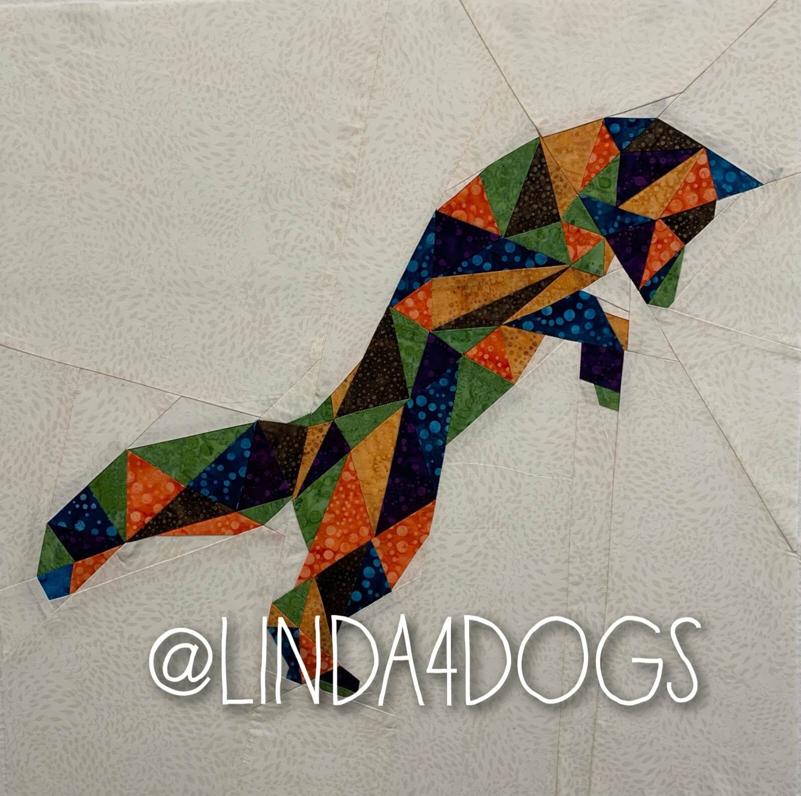 Geometric Fox Foundation Paper Pieced Quilt Pattern Block From the ...