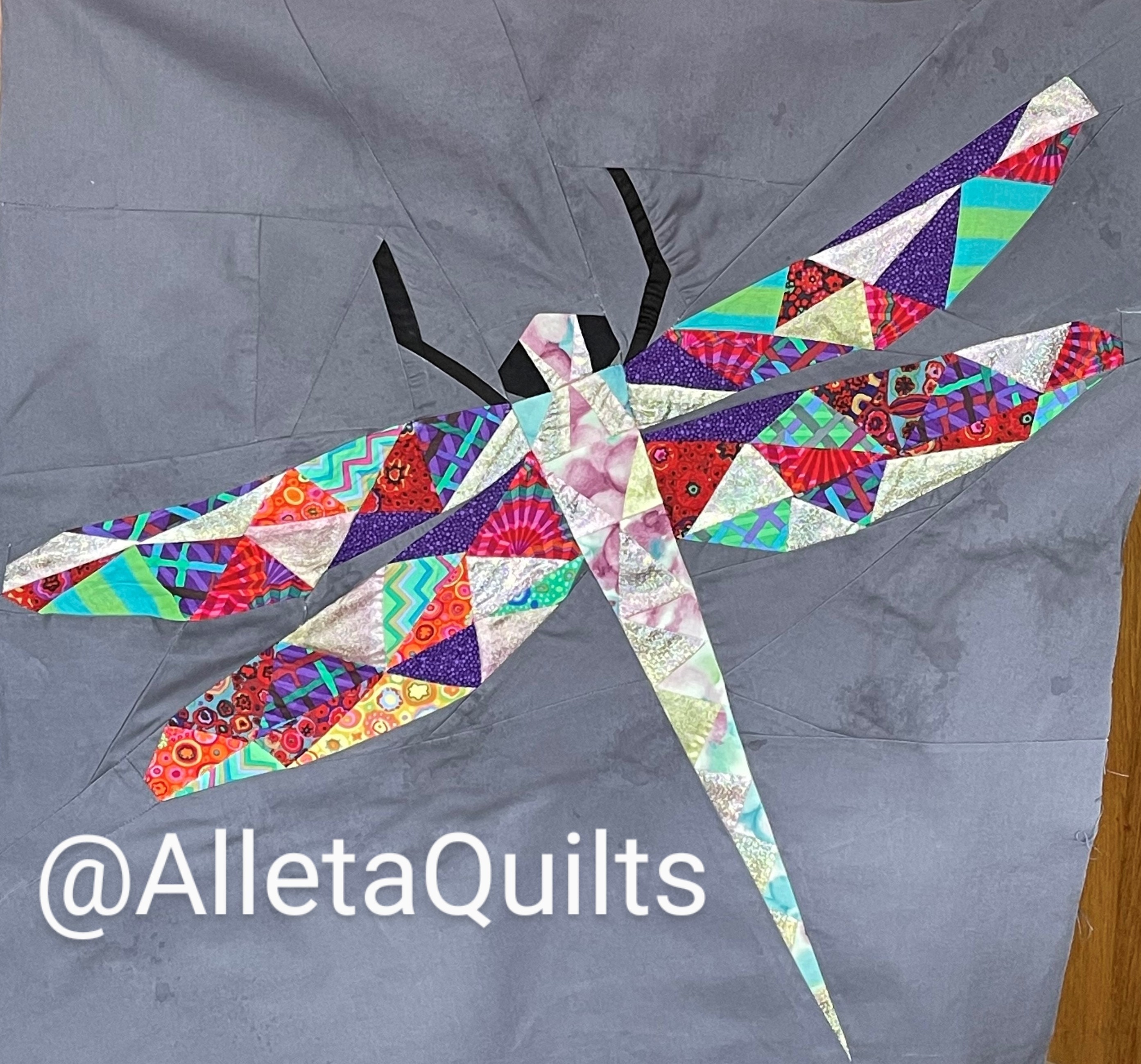 Geometric Dragonfly Foundation Paper Pieced Quilt Pattern - Etsy