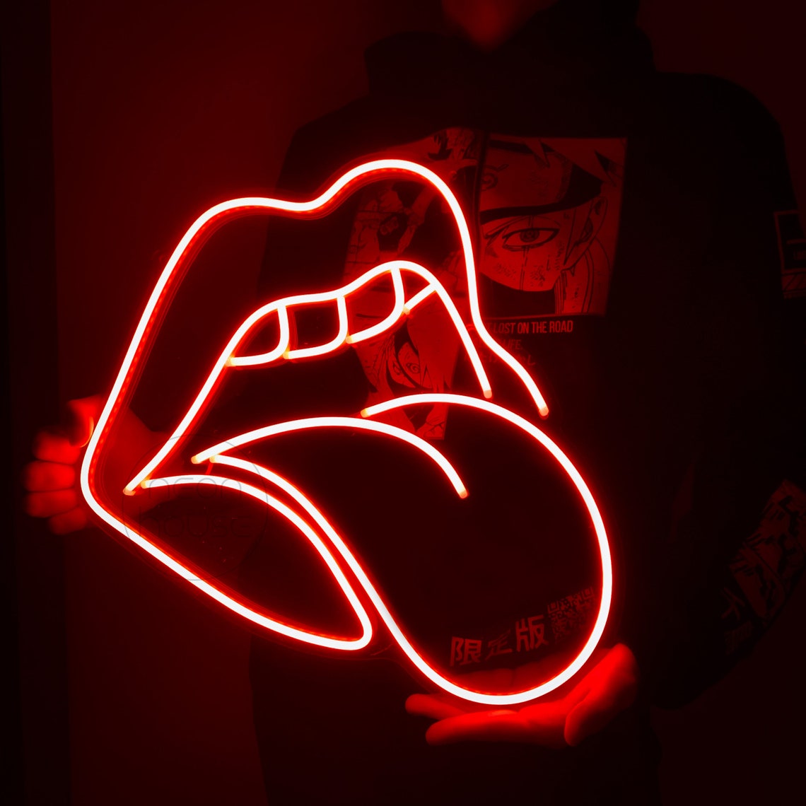 Lips Neon Sign Mouth Led Neon Sign Custom Neon Sign Custom Etsy