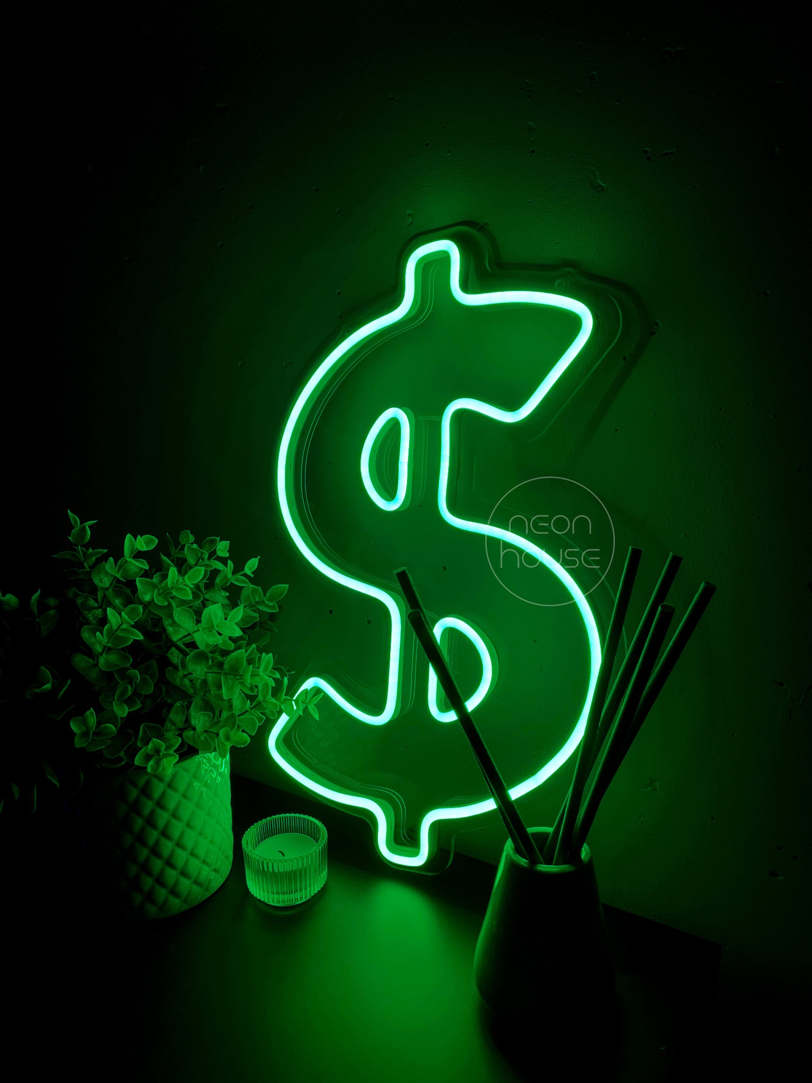 Dollar Neon Sign Money LED Neon sign Custom Neon Sign | Etsy