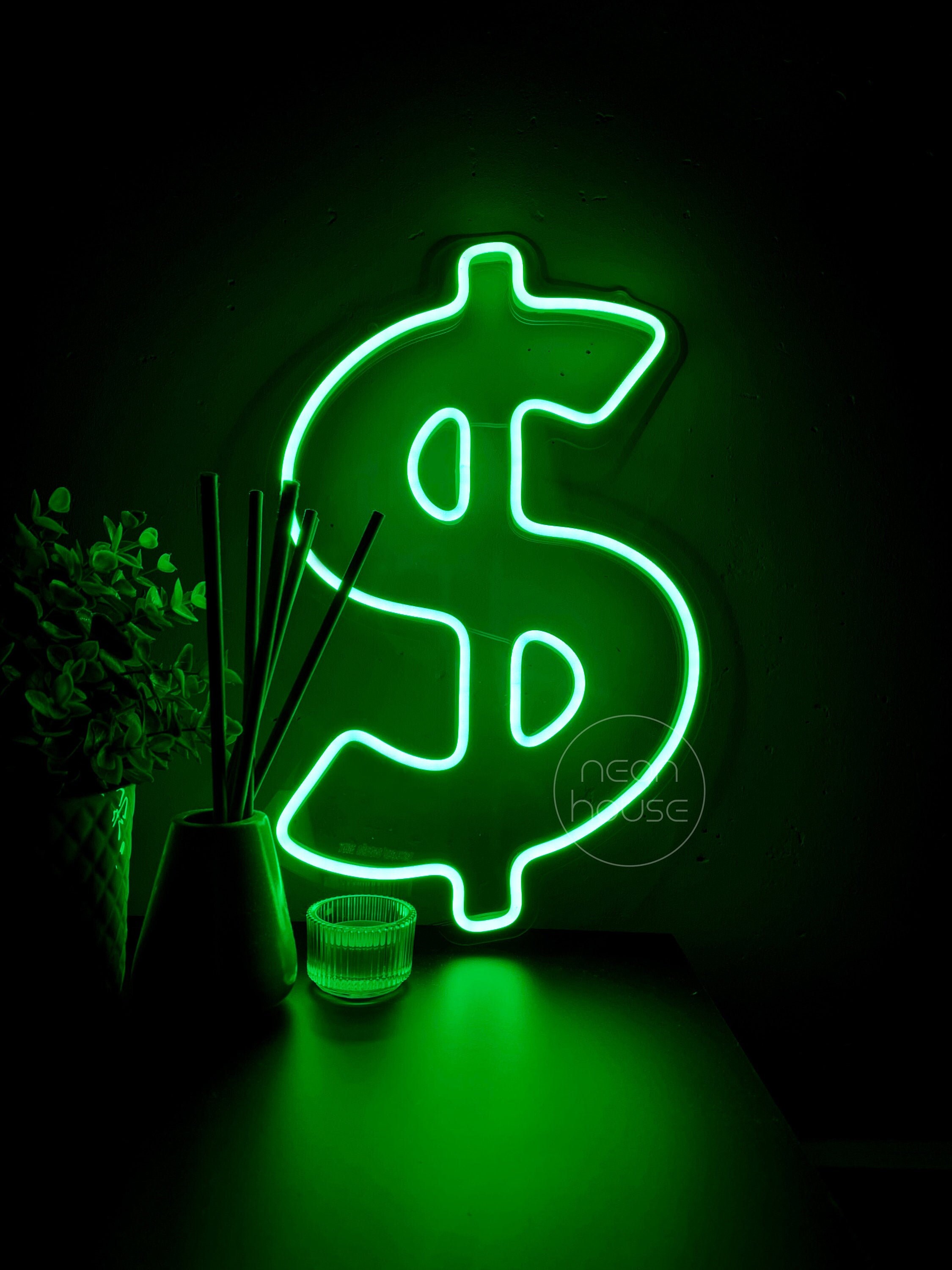 Dollar Neon Sign Money LED Neon sign Custom Neon Sign | Etsy