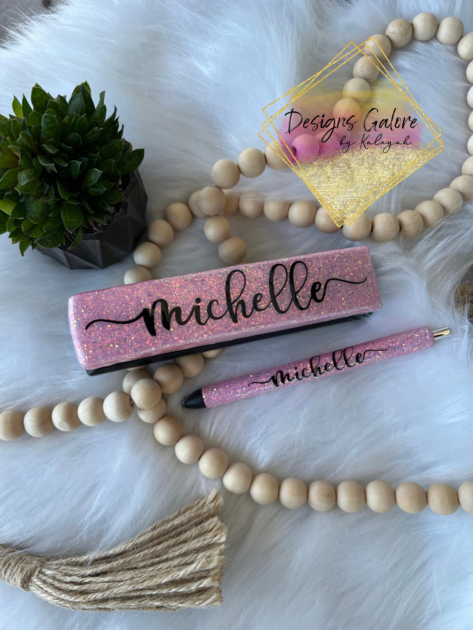 Glitter Stapler and Pen Set | Glitter Epoxy Stapler | Glitter Epoxy ...