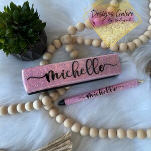 Glitter Stapler and Pen Set | Glitter Epoxy Stapler | Glitter Epoxy ...