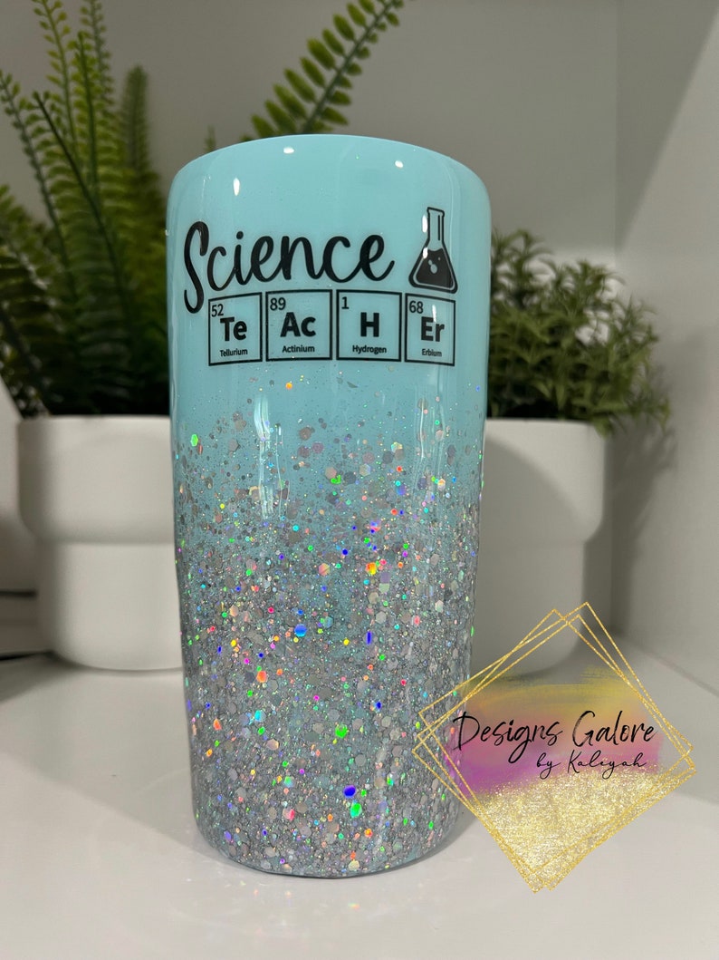 Science Teacher Glitter Tumbler - Etsy