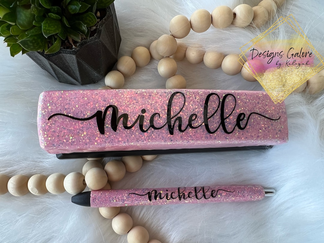 Glitter Stapler and Pen Set | Glitter Epoxy Stapler | Glitter Epoxy ...