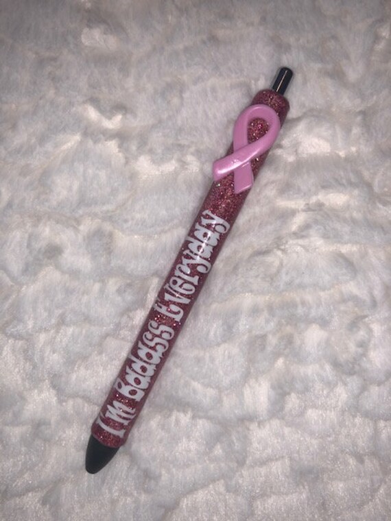 Cancer Awareness Glitter Pen I'm Badass Everyday - Etsy
