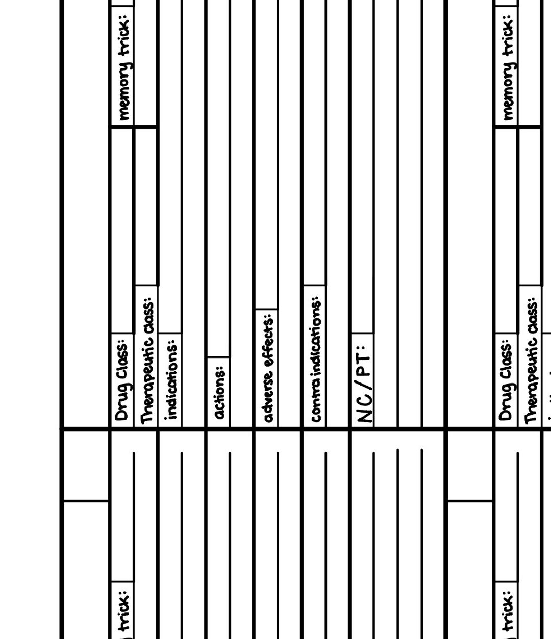 Printable Medication Flashcards for Nursing - Etsy