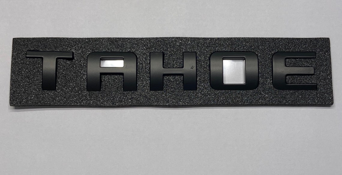 Matte Black Chevrolet Tahoe Emblem Badge Kit For Chevy Z71 | Etsy