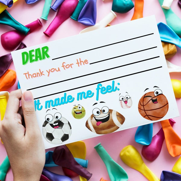 Sports Theme Thank You Notes - Etsy