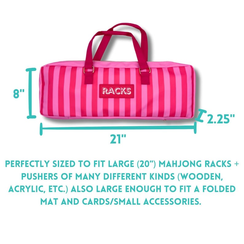 Mahjong Rack Bag | Fits 20" Racks + Folded Mat | Multiple Options ...