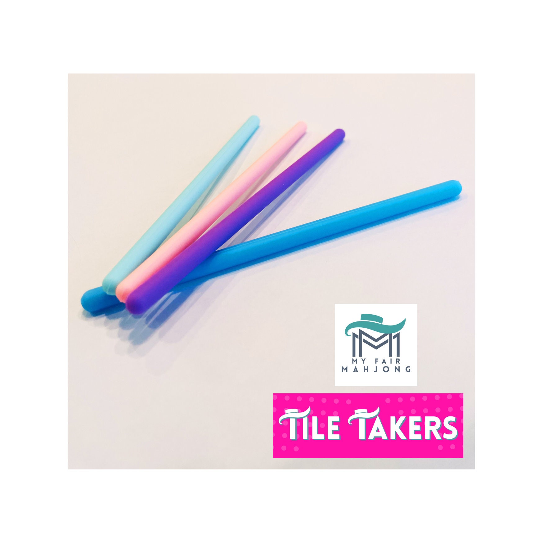 Mahjong Tile Takers set of 4 Fun Unique Tool to Help - Etsy