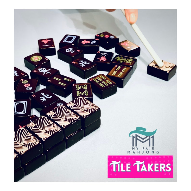 Mahjong Tile Takers set of 4 Fun Unique Tool to Help - Etsy