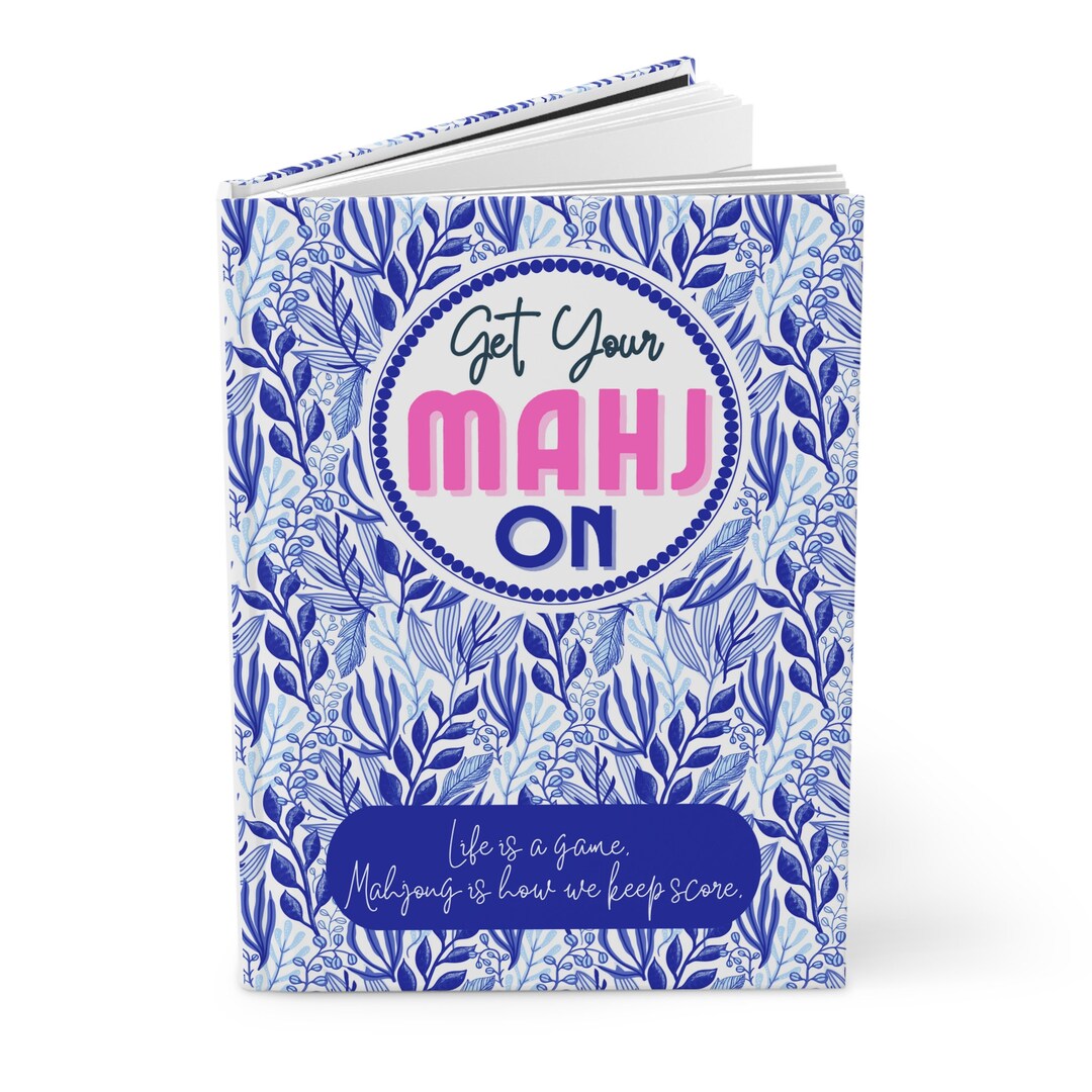 Mahjong Score Notebook Blue. Get Your Mahj On Mah-jongg - Etsy