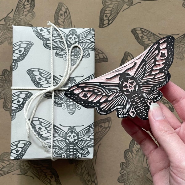 Moth Stamp - Etsy