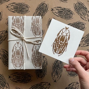 Goliath Beetle Stamp / Hand-carved / Rubber Stamp / Bug / Insect ...