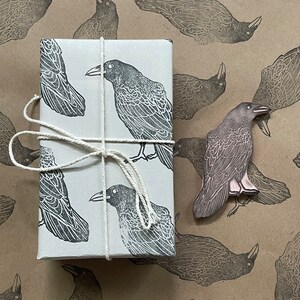 Raven Stamp / Hand-carved / Rubber Stamp / Bird - Etsy