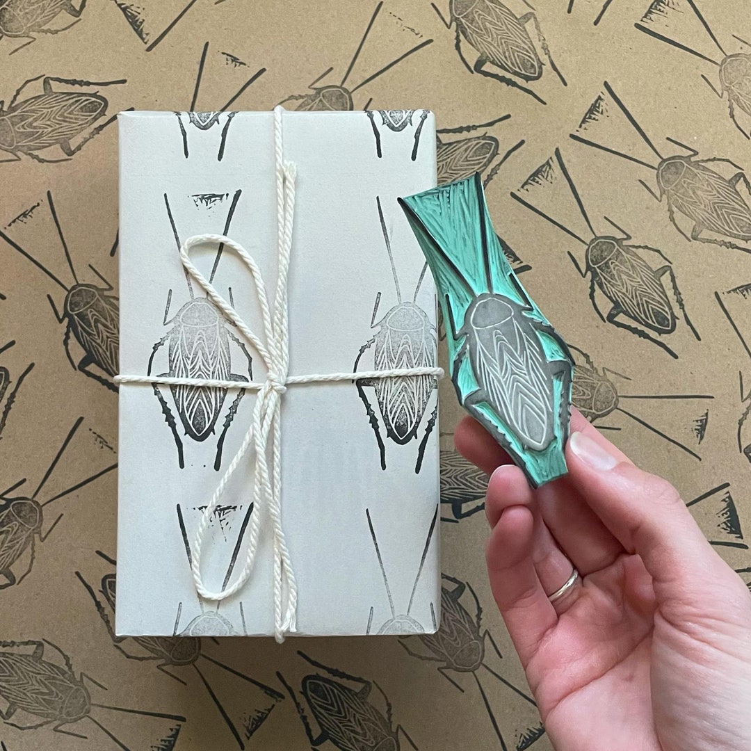 Cockroach Stamp/ Hand-carved / Rubber Stamp / Bug / Insect / Roach - Etsy