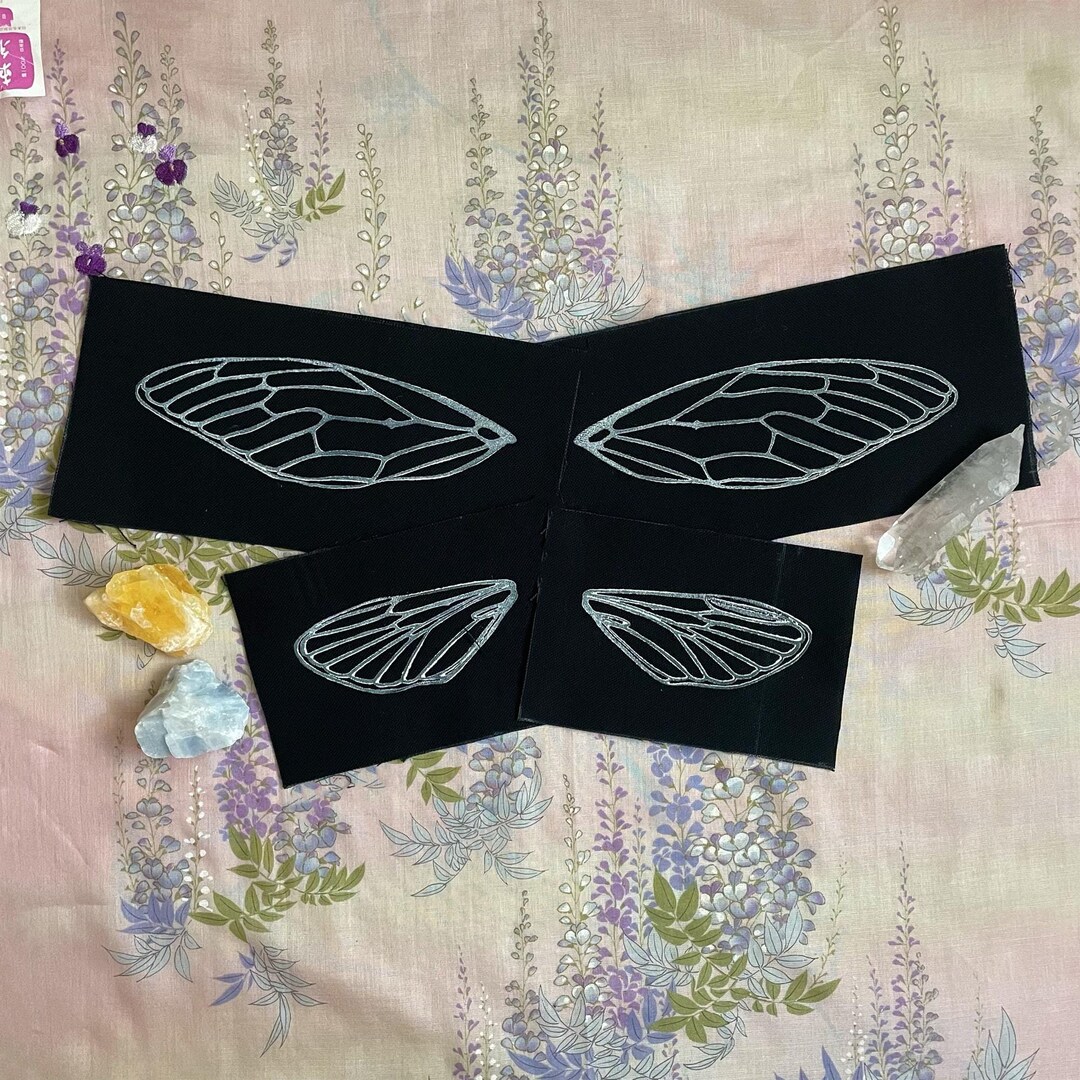 Block-print Bug Wing Patches: Cotton Canvas, Sew-on - Etsy