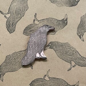 Raven Stamp / Hand-carved / Rubber Stamp / Bird - Etsy